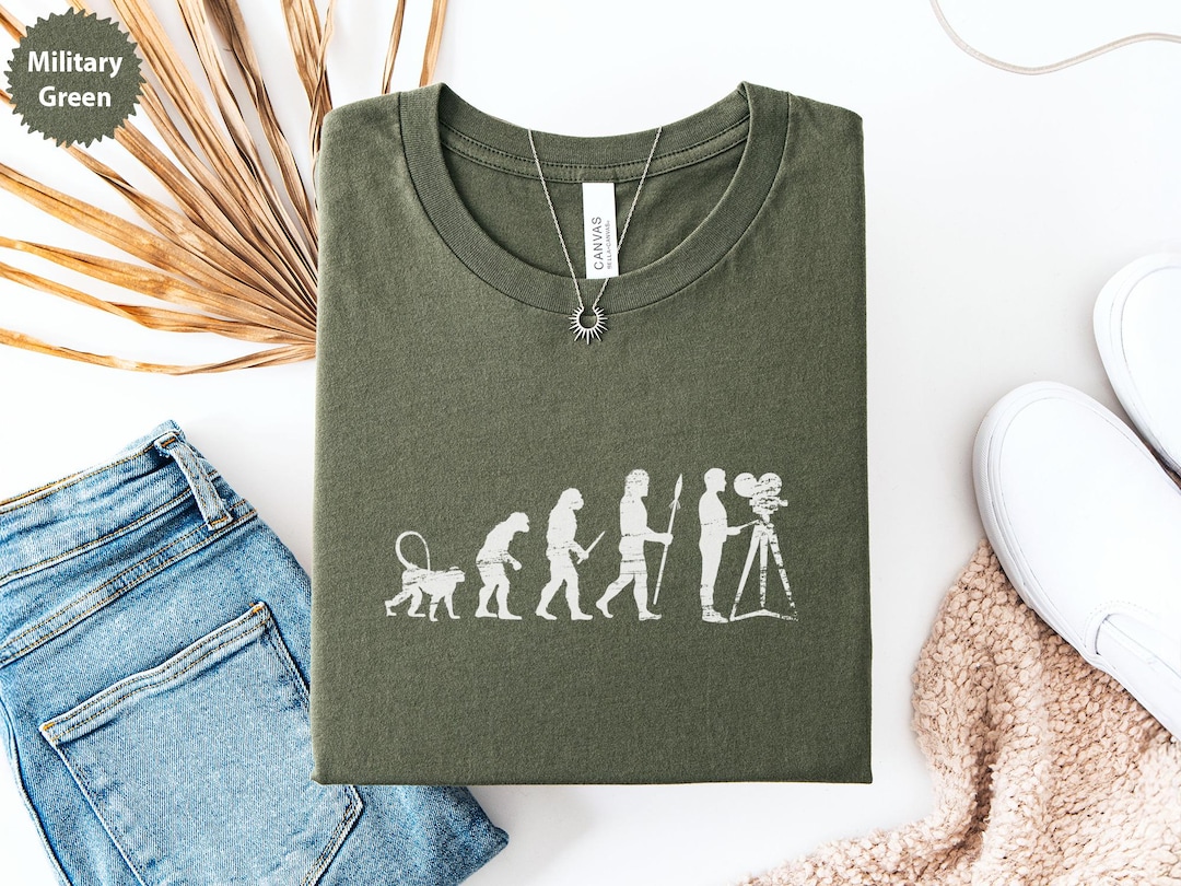 Evolution of Filmmaker T-shirt, Filmmaking Tee, Film School Gift ...