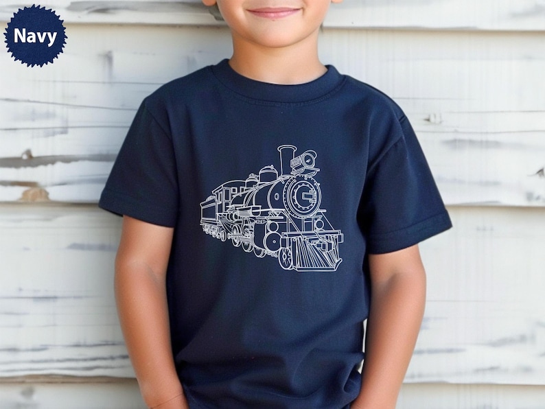 Steam Train T-shirt, Locomotive Gift, Vintage Railroad Tee ...