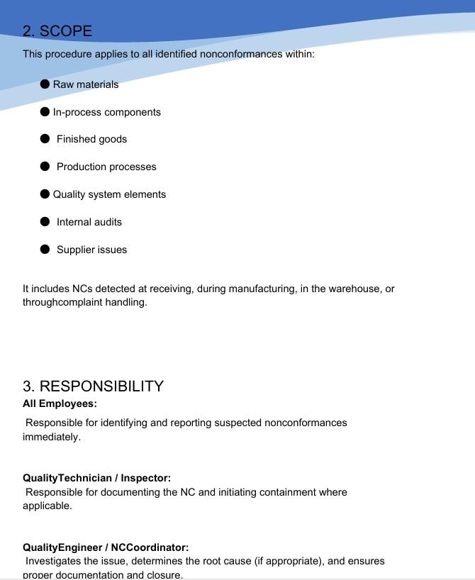ISO 13485 QMS SOP Templates | Editable Medical Device Procedures (pdf ...