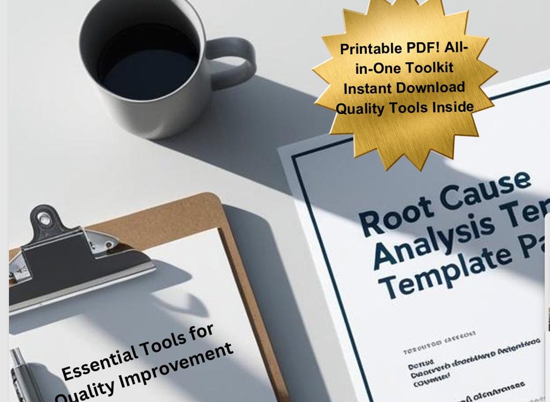 Root Cause Analysis PDF Template | 5 Whys, Fishbone Diagram & RCA ...