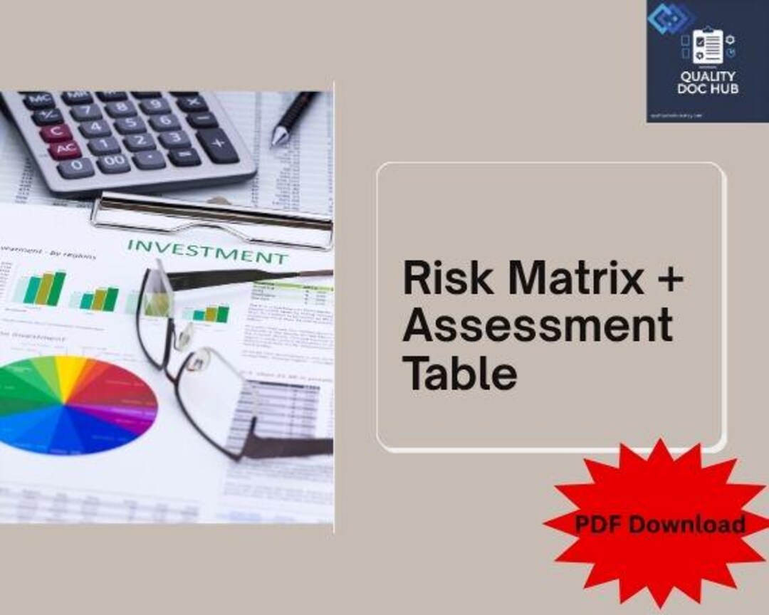 Risk Matrix Template + Assessment Table | Editable Google Docs ...