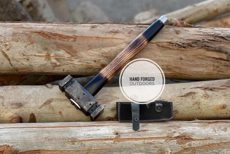 Hand Forged Acid Washed Hammer | 20” Overall Length | Custom ...
