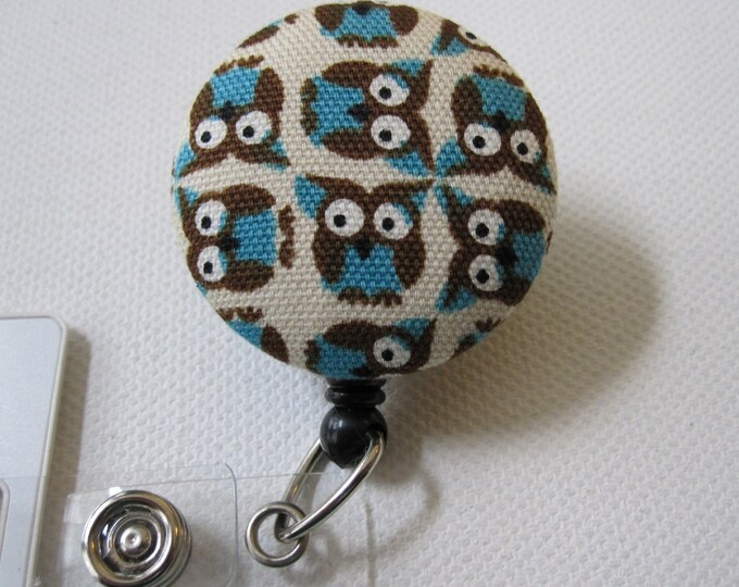 Swivel Clip Badge Reel in Wee Owls - Etsy