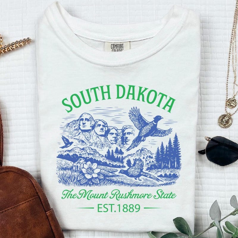 South Dakota T Shirt - Etsy