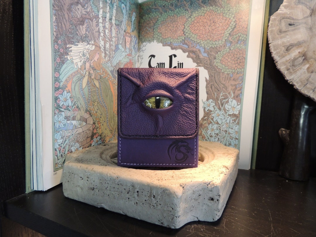 Deck Box purple With Yellow Eye - Etsy