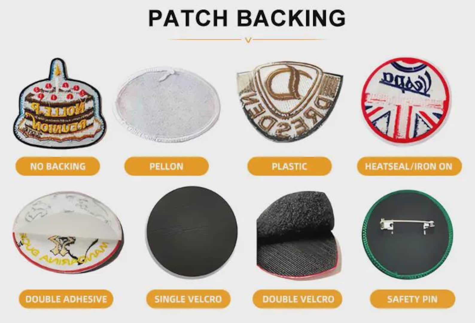 Custom Patches Embroidered - Iron/sew-on/hook- Bulk Orders 50 per Pack ...