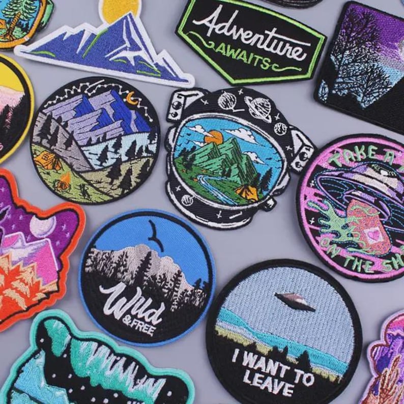 Custom Patches Embroidered - Iron/sew-on/hook- Bulk Orders 50 per Pack ...
