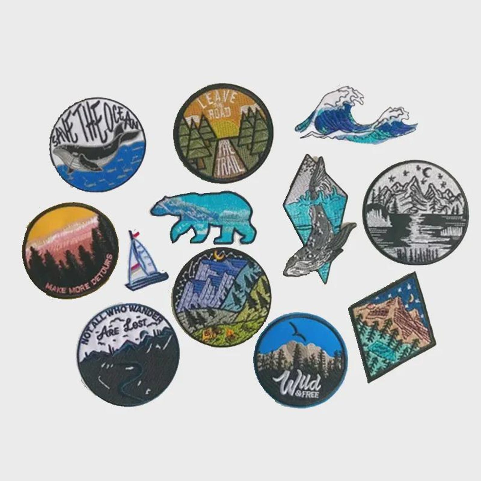 Custom Patches Embroidered - Iron/sew-on/hook- Bulk Orders 50 per Pack ...
