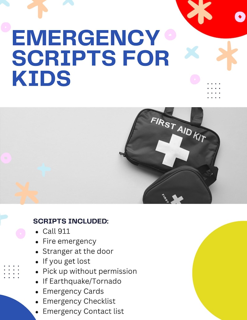 Emergency Scripts for Kids - Etsy