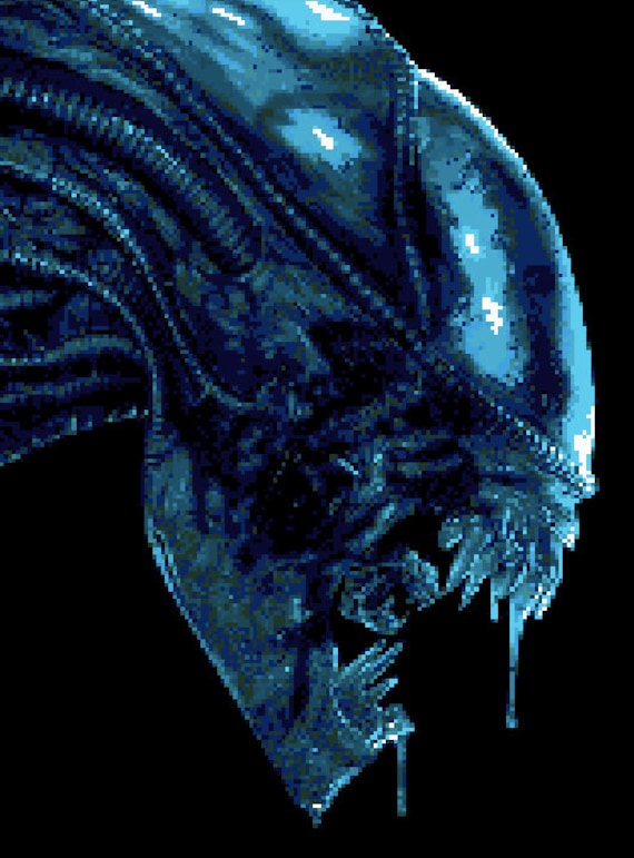 Alien Xenomorph Cross Stitch Pattern PDF Download Only - Etsy UK