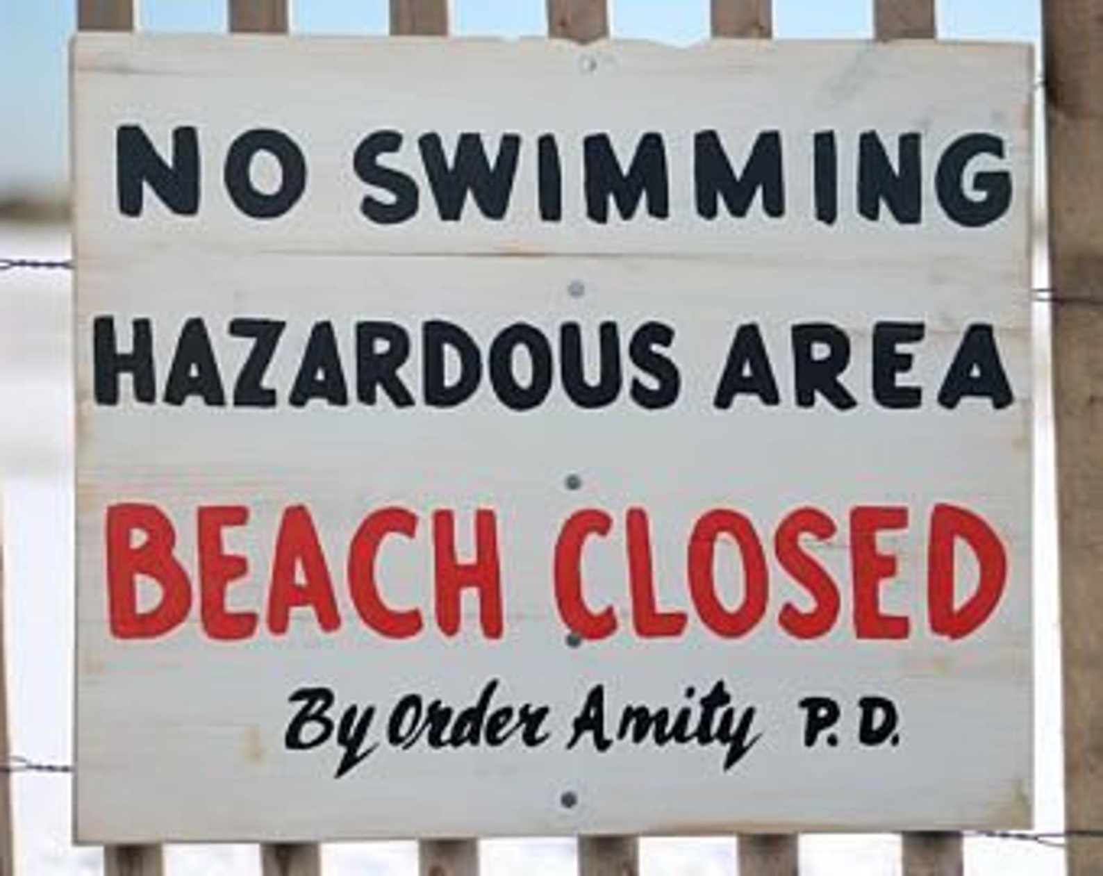 Jaws Beach Closed Sign XL Cross Stitch Pattern PDF Download - Etsy