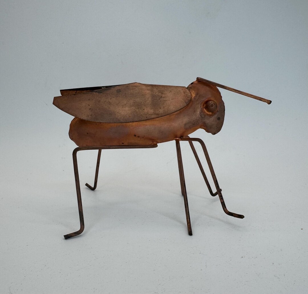 Handcrafted Copper Grasshopper or Cricket Sculpture - Etsy