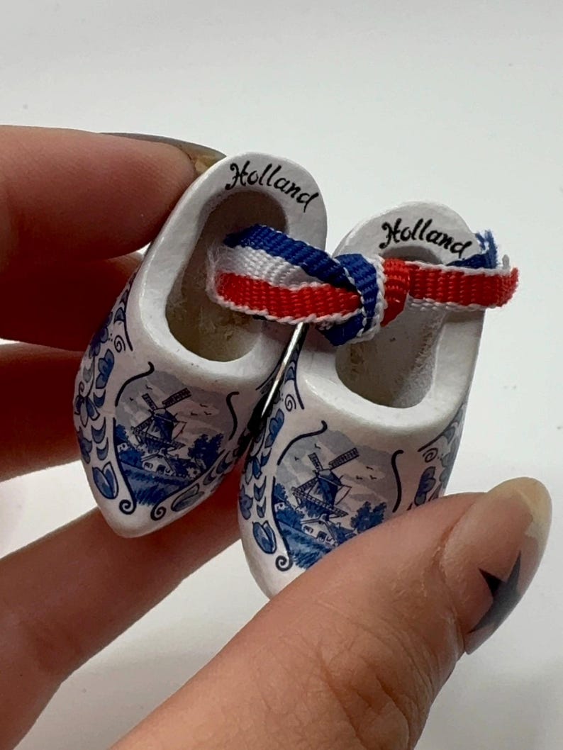 Handmade Wooden Clogs Set: Dutch Folk Art, Miniature Shoes - Etsy
