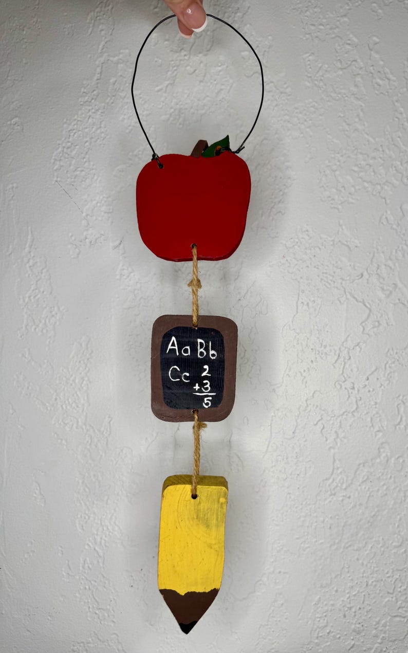 Apple, Whiteboard and Pencil Back to School | Fall | Teacher Decor - Etsy