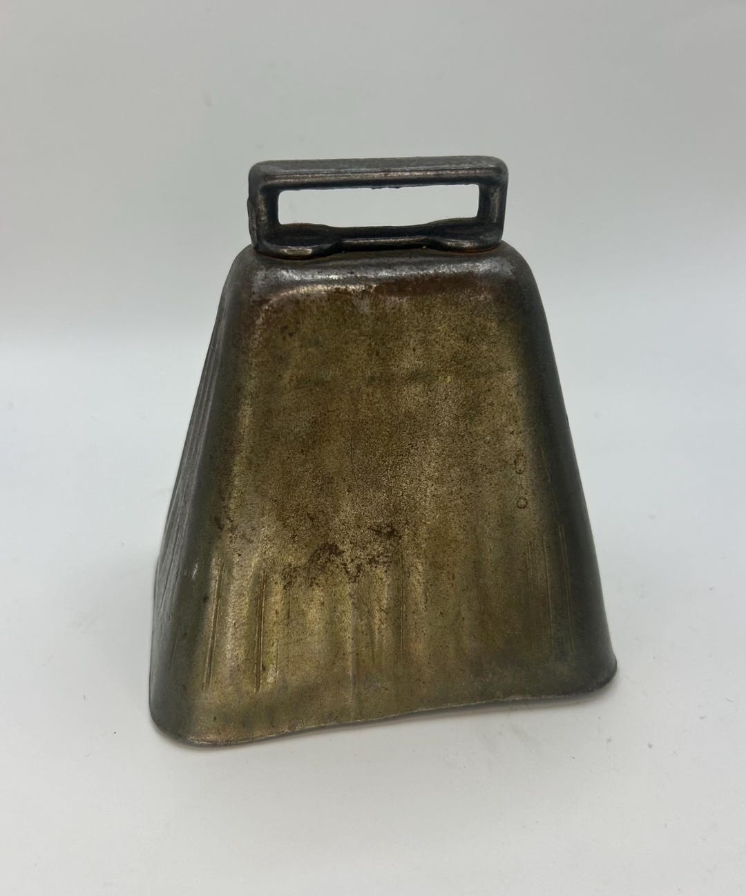 Vintage Bronze Finish Rustic Steel Cowbell - Etsy
