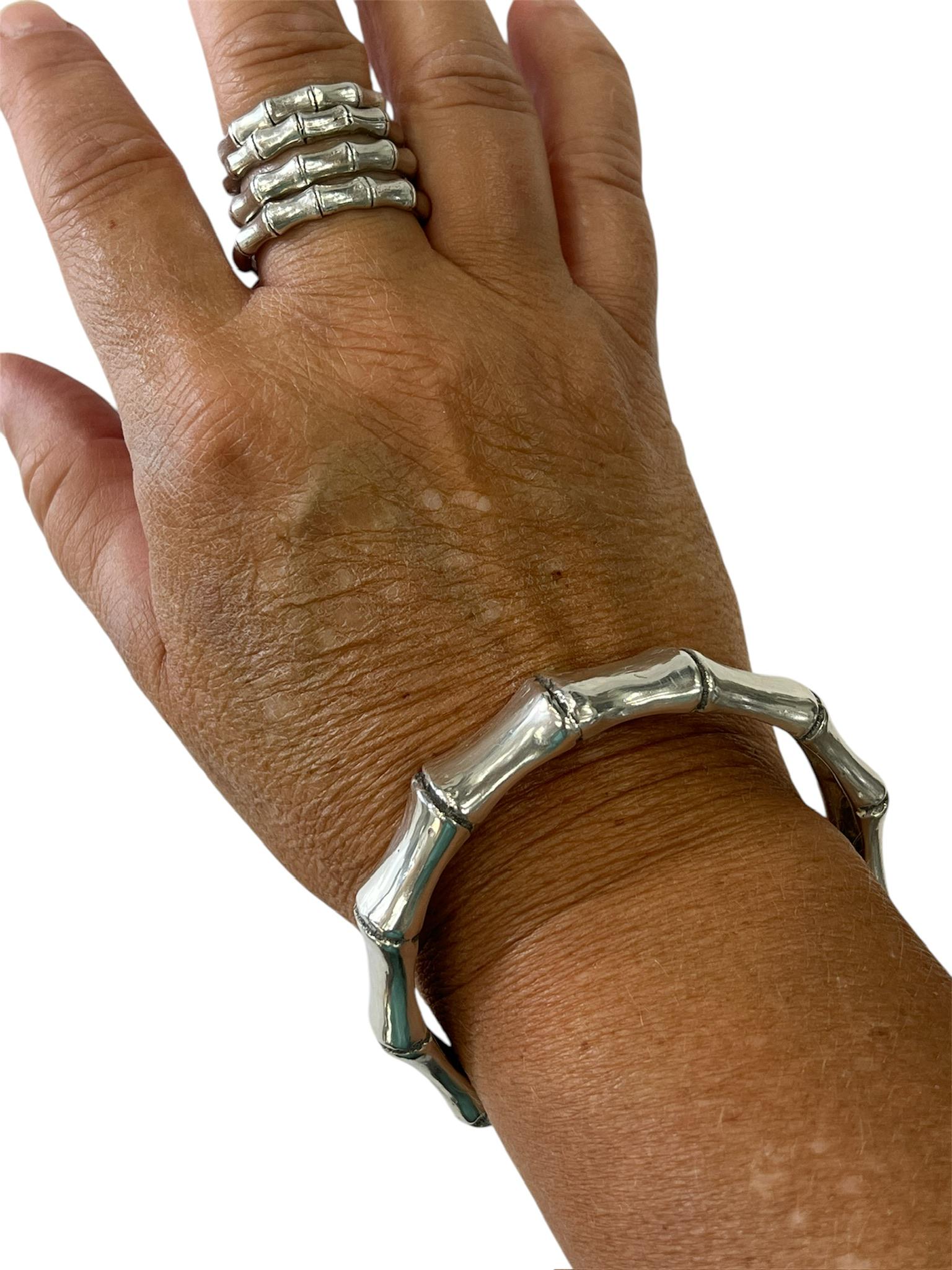 Stacker Bamboo Rings Whispers of the Bamboo Forest in Sterling Silver ...