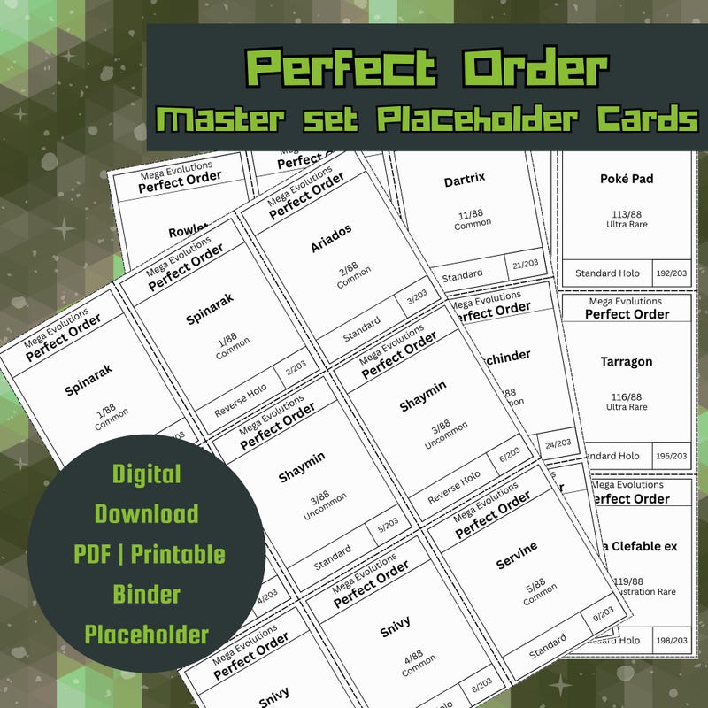 Perfect Order Binder - Etsy