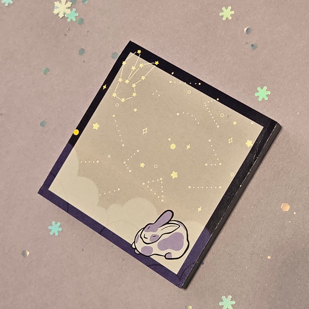 Dreamy Bunny Sticky Note Pad - Etsy