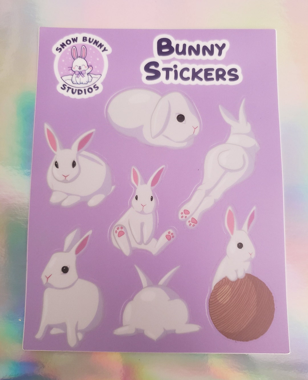 Bunny Sticker Sheet - Etsy