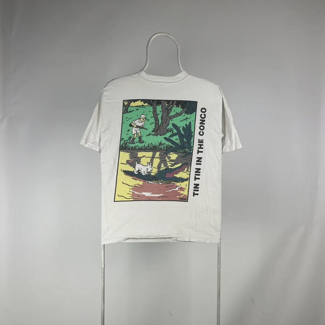Tin Tin in the Congo Vintage 90s the Adventures Movie Tee - Etsy