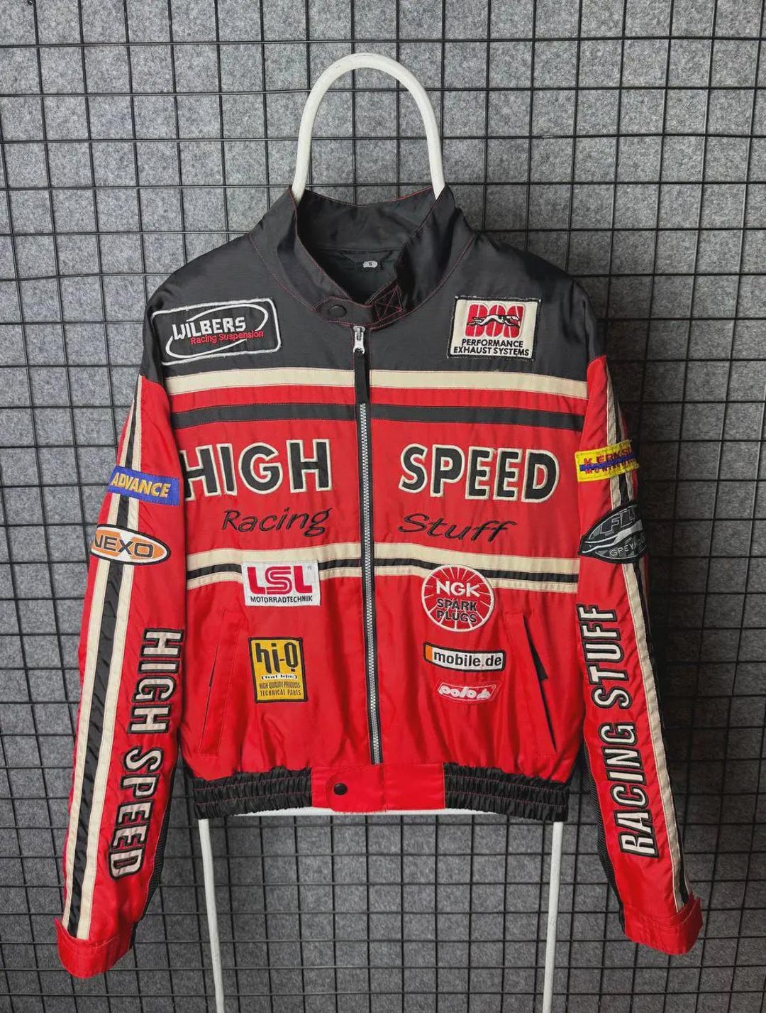 High Speed Racing Stuff USA Moto Bike Jacket Vintage - Etsy