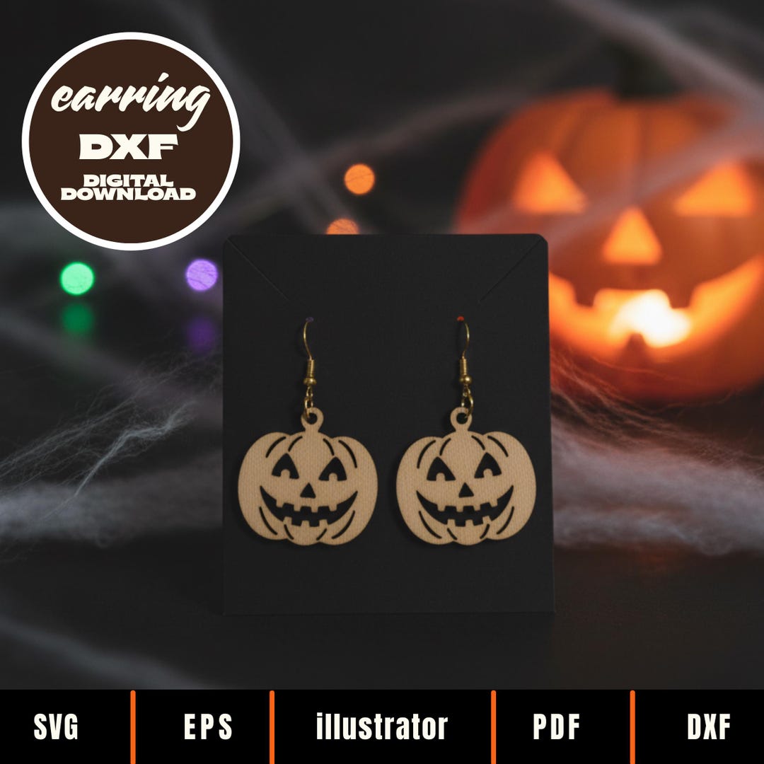 Cricut Halloween Earrings SVG, Fall Jewelry Cut Files, Halloween ...