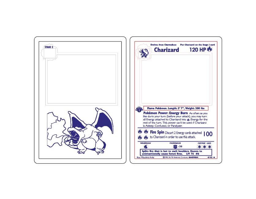 Charizard 3D Pokémon Card – Laser Engraving File | SVG Dxf Ai Lightburn ...