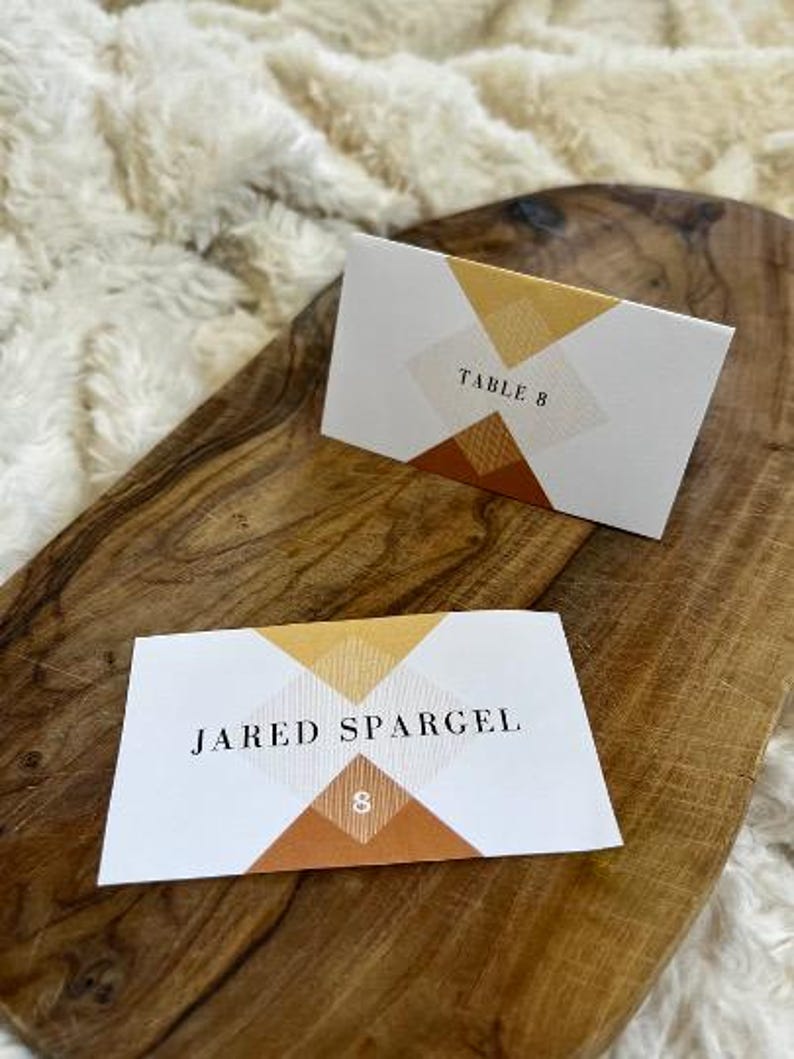 Personalized Place Card Template | Wedding Place Cards | Custom ...