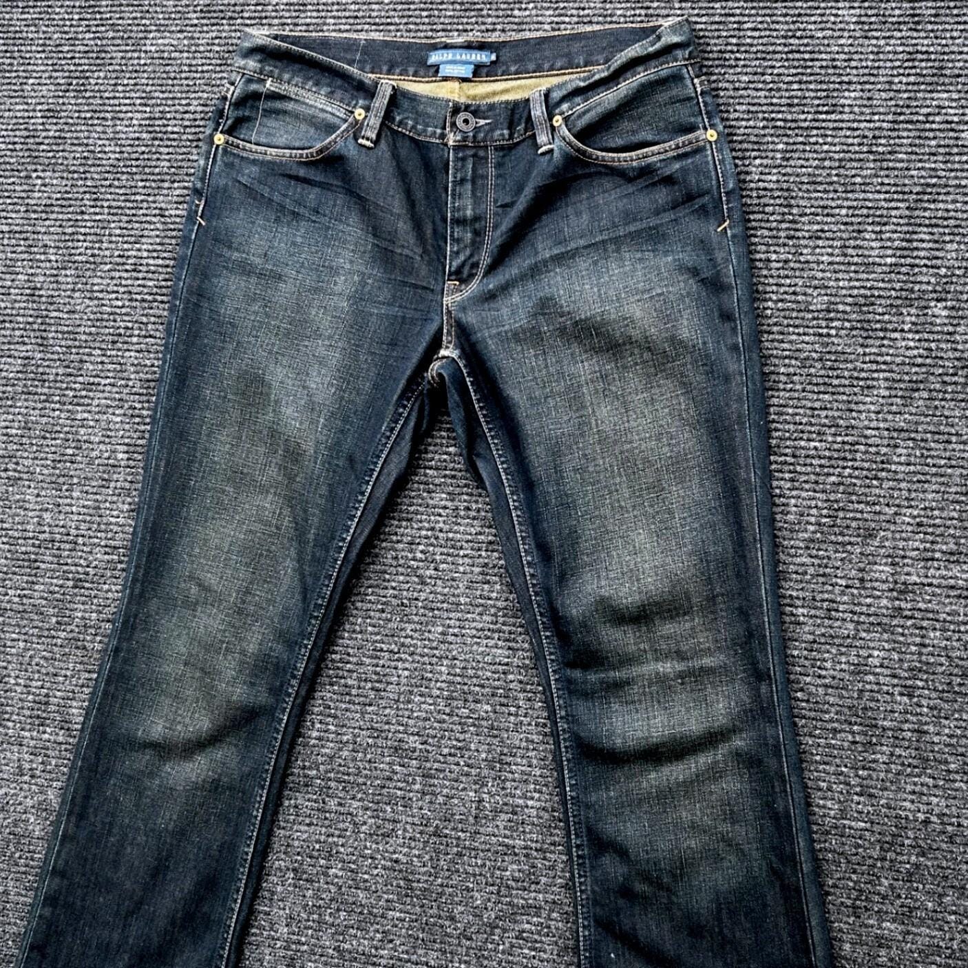 Ralph Lauren Blue Label Jeans Denim Blue Wash Cotton Straight Leg Women ...