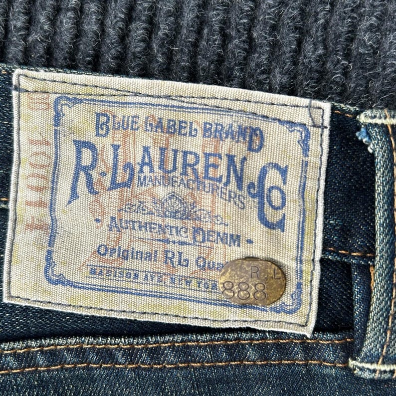 Ralph Lauren Blue Label Jeans Denim Blue Wash Cotton Straight Leg Women ...