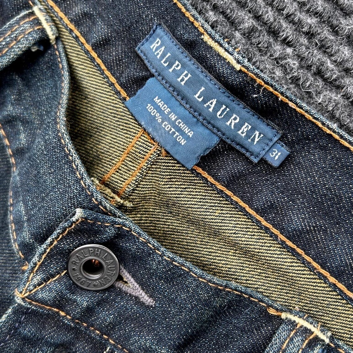 Ralph Lauren Blue Label Jeans Denim Blue Wash Cotton Straight Leg Women ...