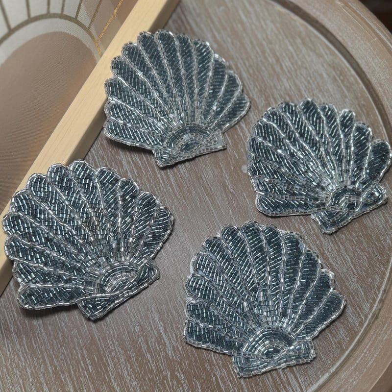 Seashell Coasters - Etsy
