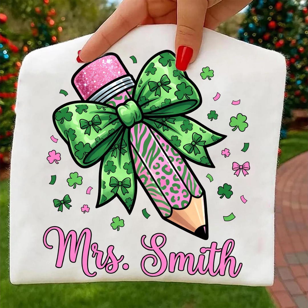 Personalized St. Patricks Day Teacher Png, Teacher St Patrick Png ...