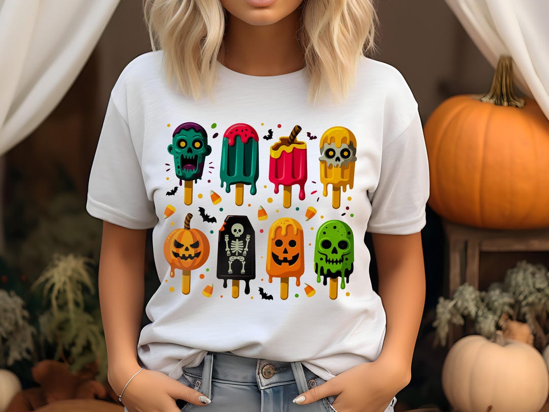 Zombie Popsicle PNG, Halloween Skull Ice Cream Clipart, Spooky Pumpkin ...