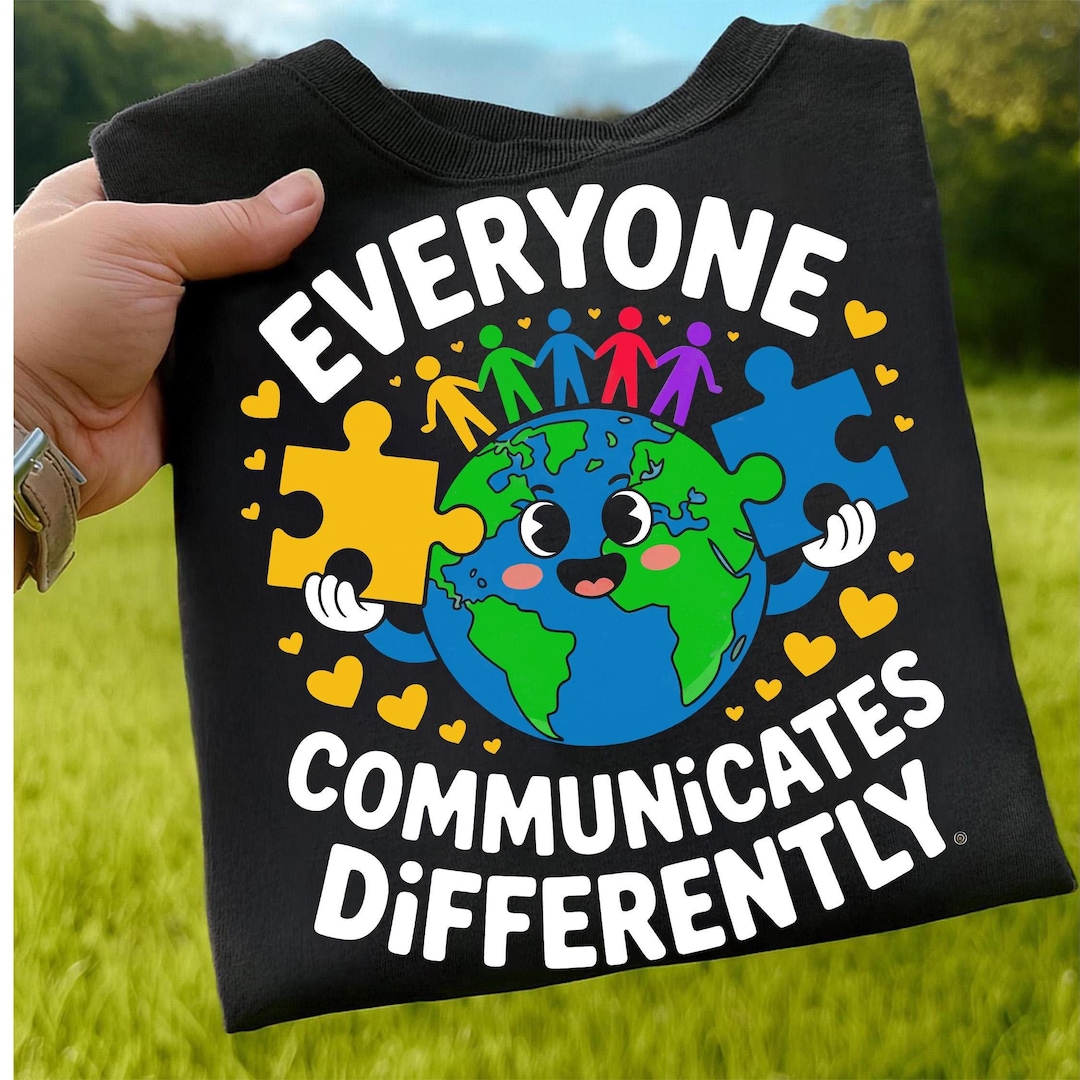 Everyone Communicates Differently Png, Autism Png, Printable Wall Art ...