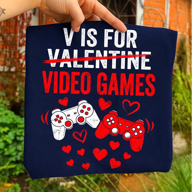 V is for Valentine Video Games PNG, Gamer Valentine PNG, Gaming Love ...