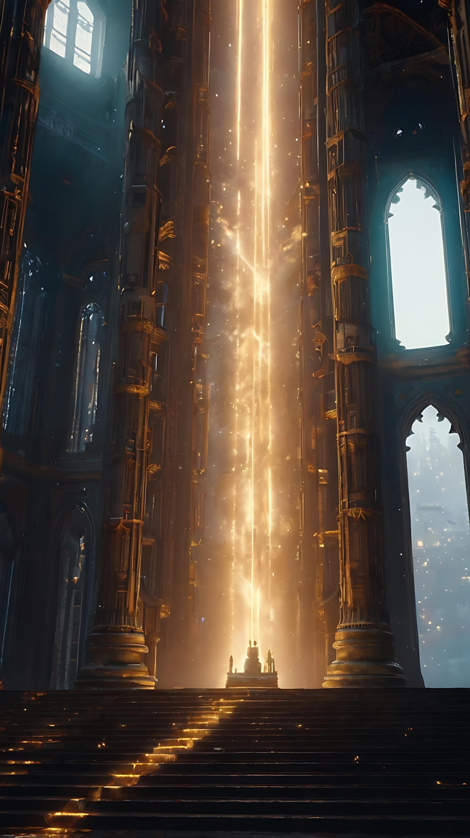 25 Divine Futuristic Wallpapers | Sci-fi Temples, Cosmic Sanctuaries ...