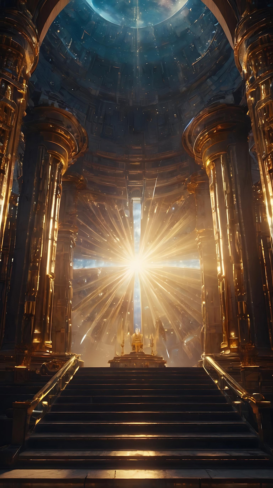 25 Divine Futuristic Wallpapers | Sci-fi Temples, Cosmic Sanctuaries ...