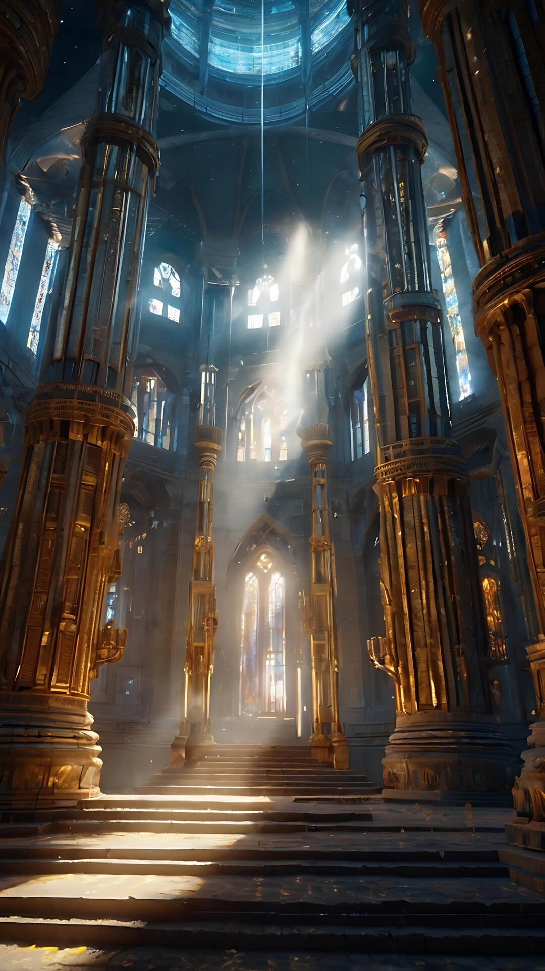 25 Divine Futuristic Wallpapers | Sci-fi Temples, Cosmic Sanctuaries ...