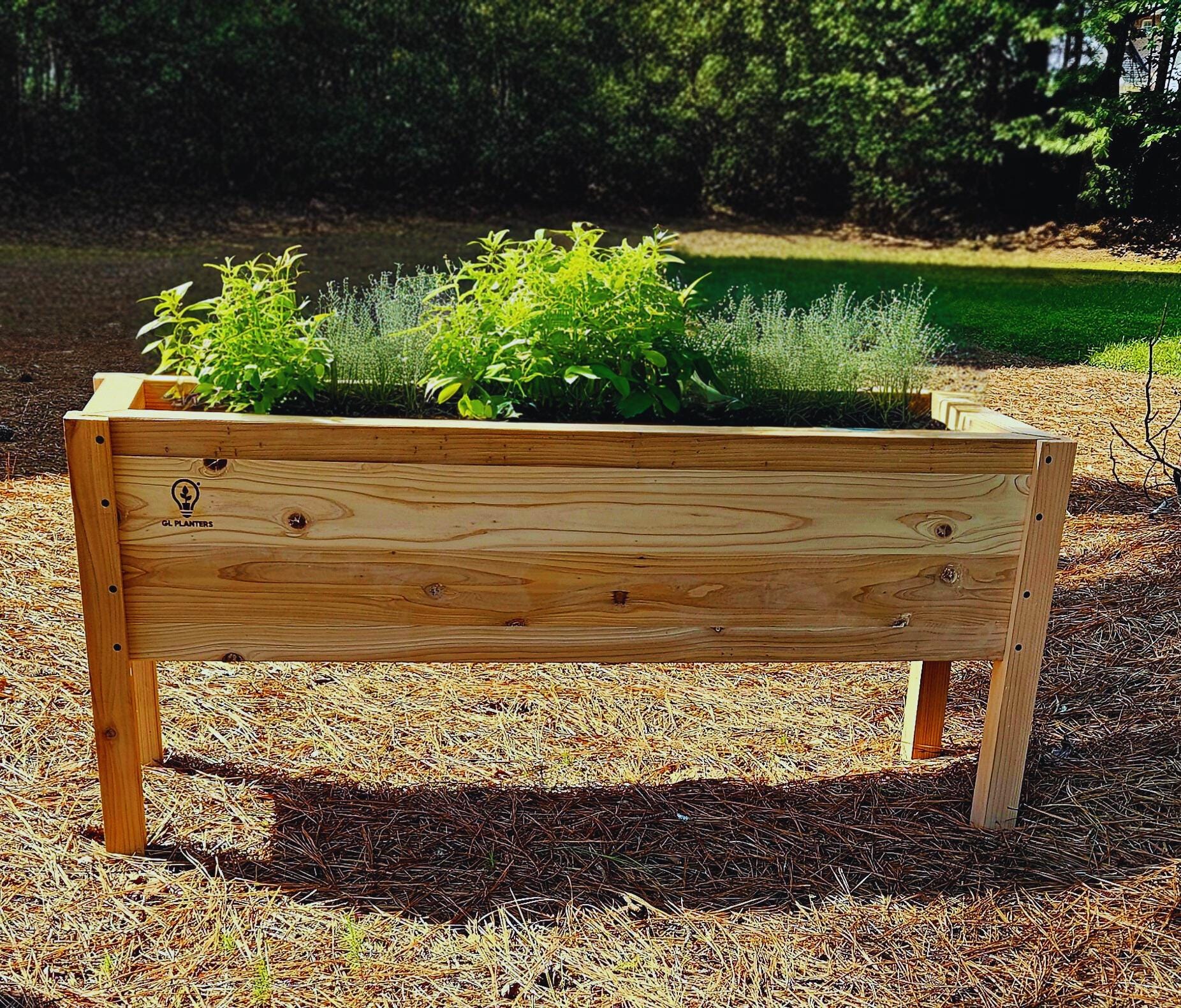 Cedar Raised Garden Planter Box: Tongue & Groove, 44" X 12" - Etsy