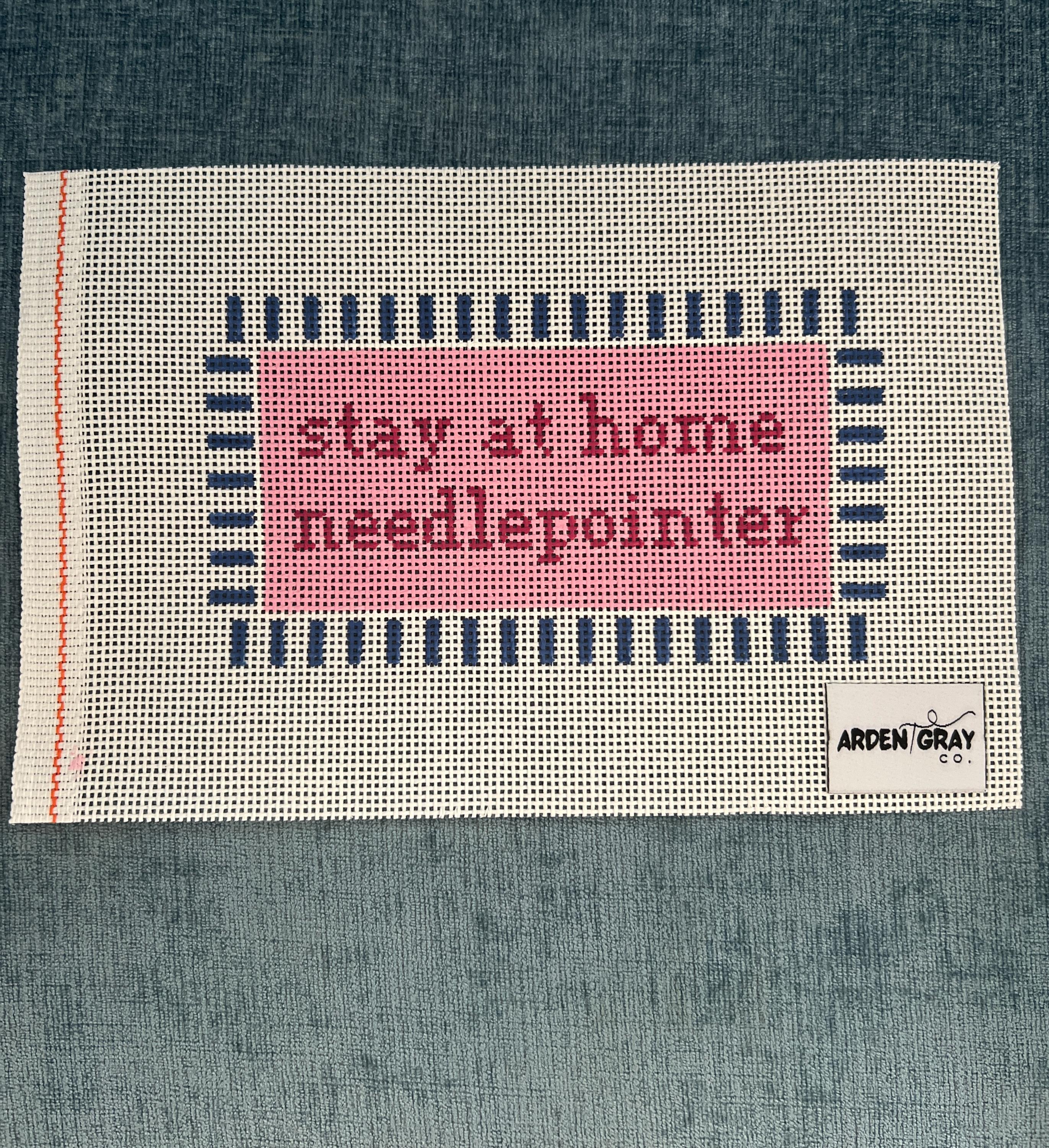 Stay at Home Needlepointer Canvas, 13 Mesh Needlepoint Canvas ...
