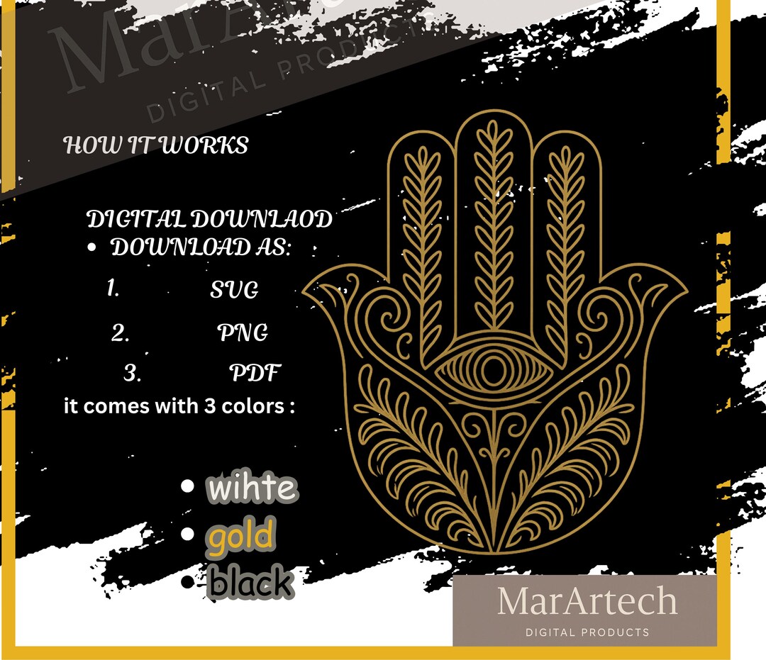 Moroccan Amazigh Khmissa Symbol Vector - Instant Digital Download" Svg ...