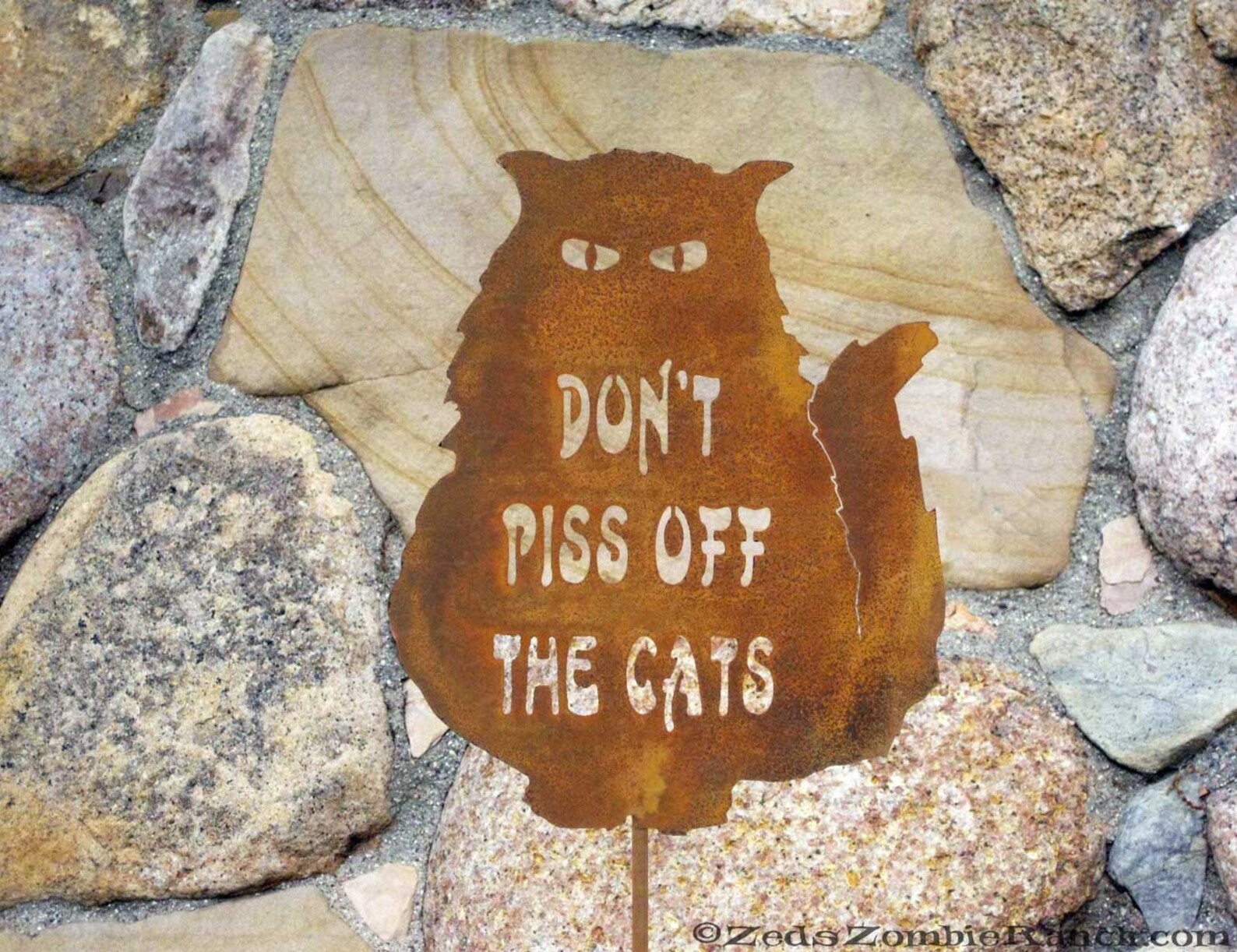 Do Not Displease the Cats Garden Yard Sign Free Shipping to | Etsy