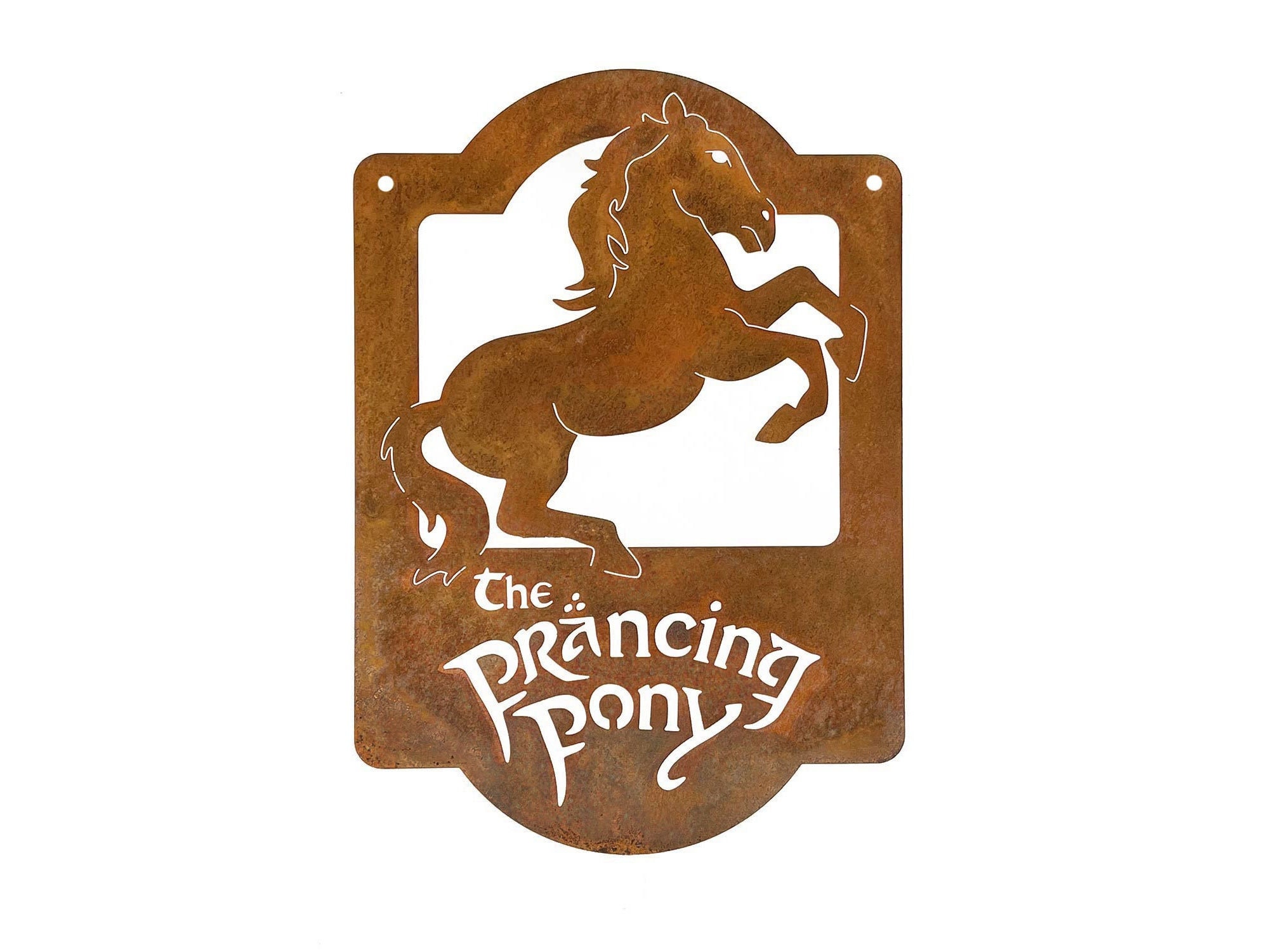 Prancing Pony LOTR Wall or Hanging Sign Free Shipping in US - Etsy