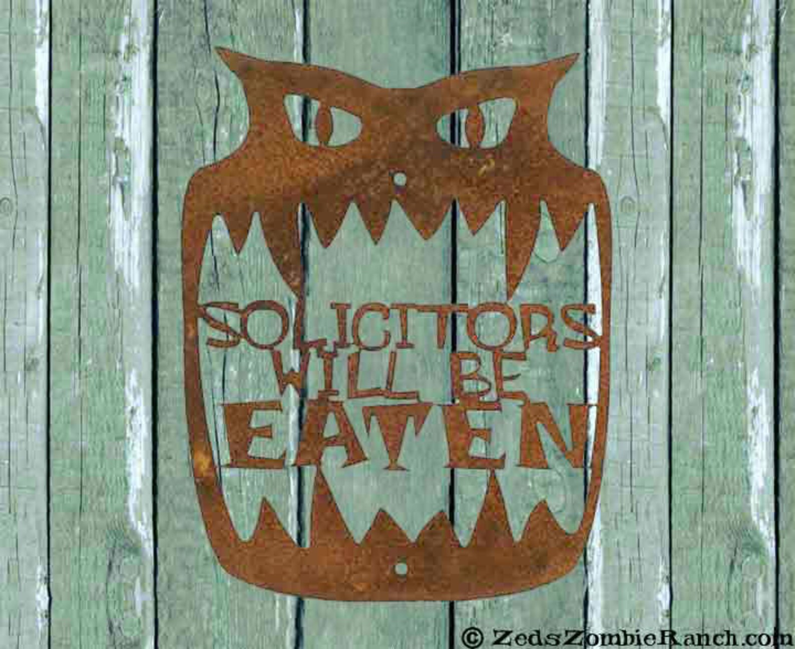 Solicitors Will Be Eaten Metal Wall Sign Halloween Monster - Etsy