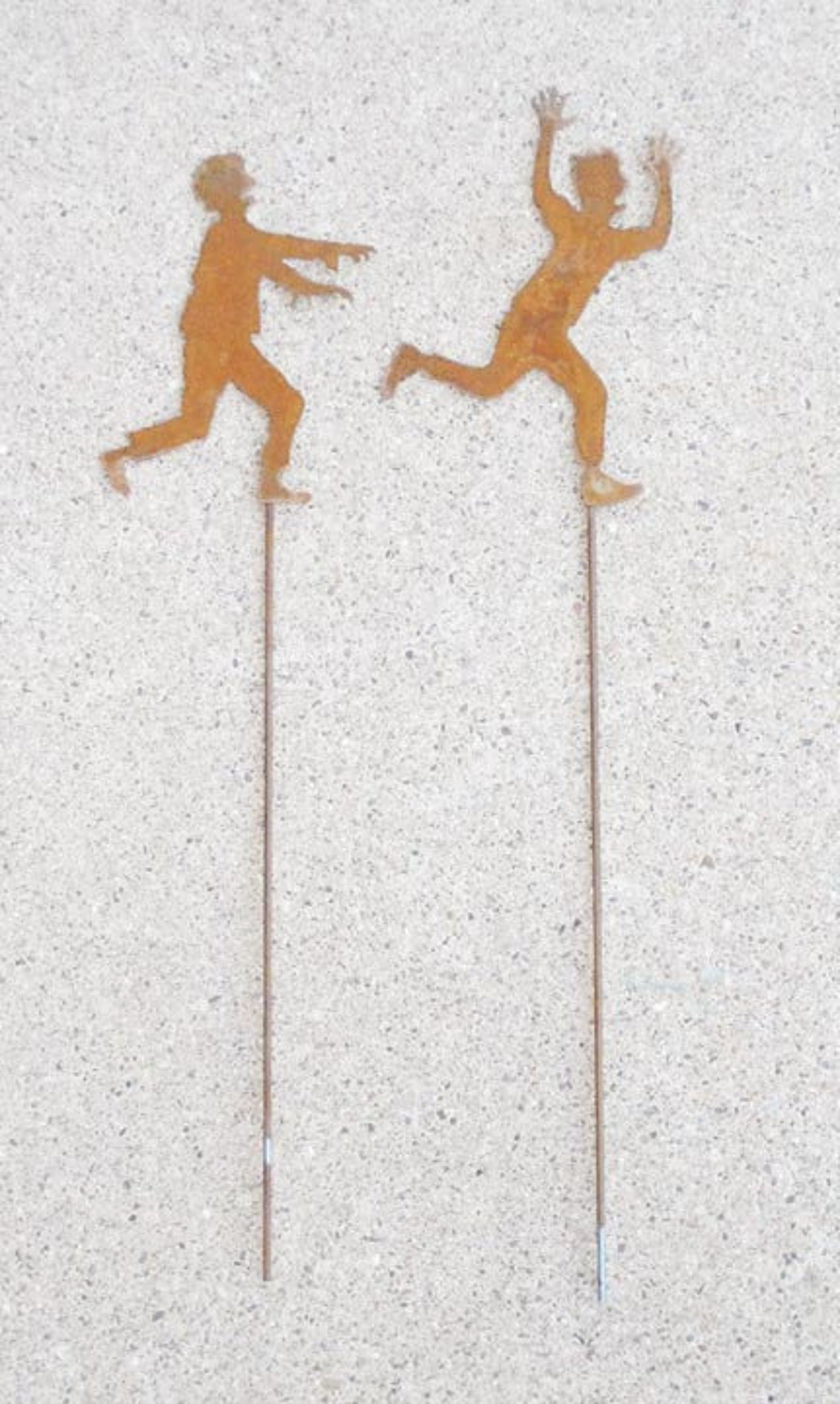 Zombie Chasing a Victim - Plant Sticks - Free Shipping to US - Etsy