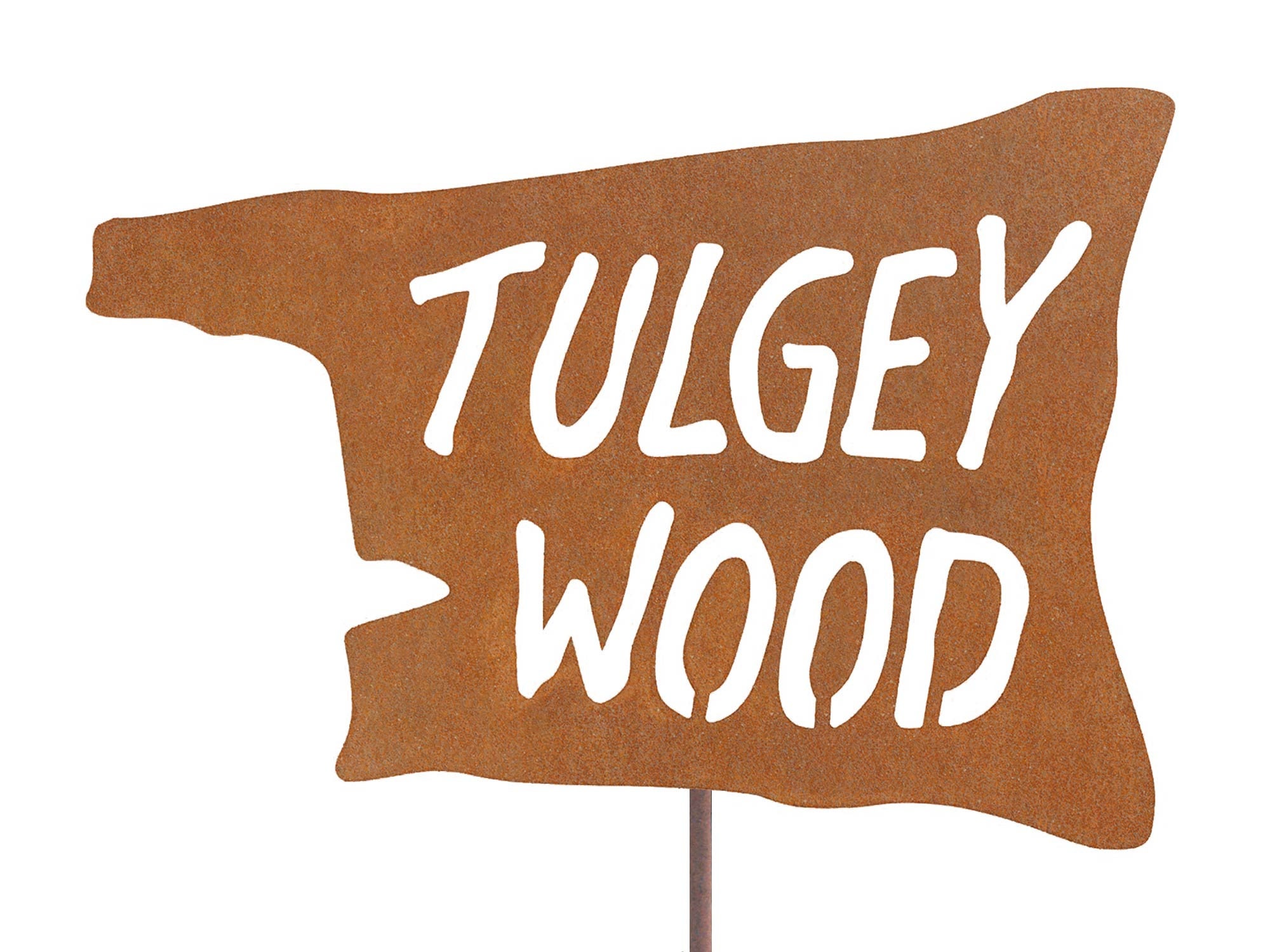 Tulgey Wood Yard Garden Stick Sign Alice in Wonderland - Free Shipping ...