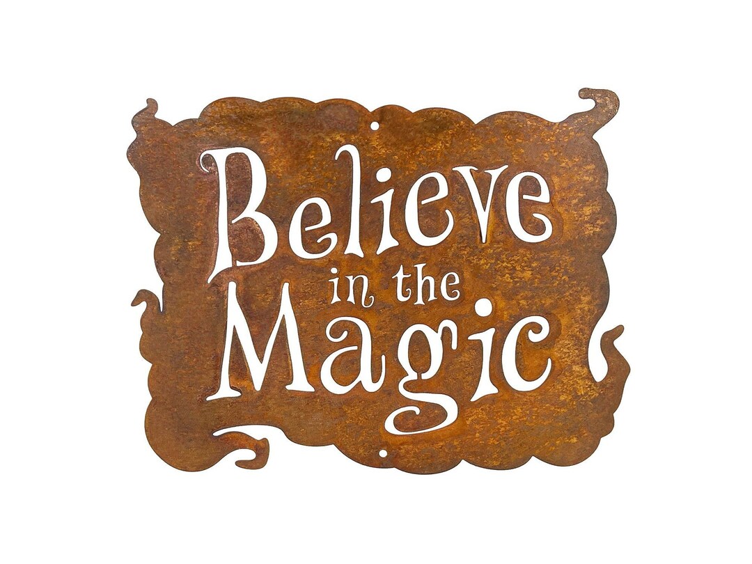 Believe in the Magic Wall Sign - Free Shipping in US - Etsy