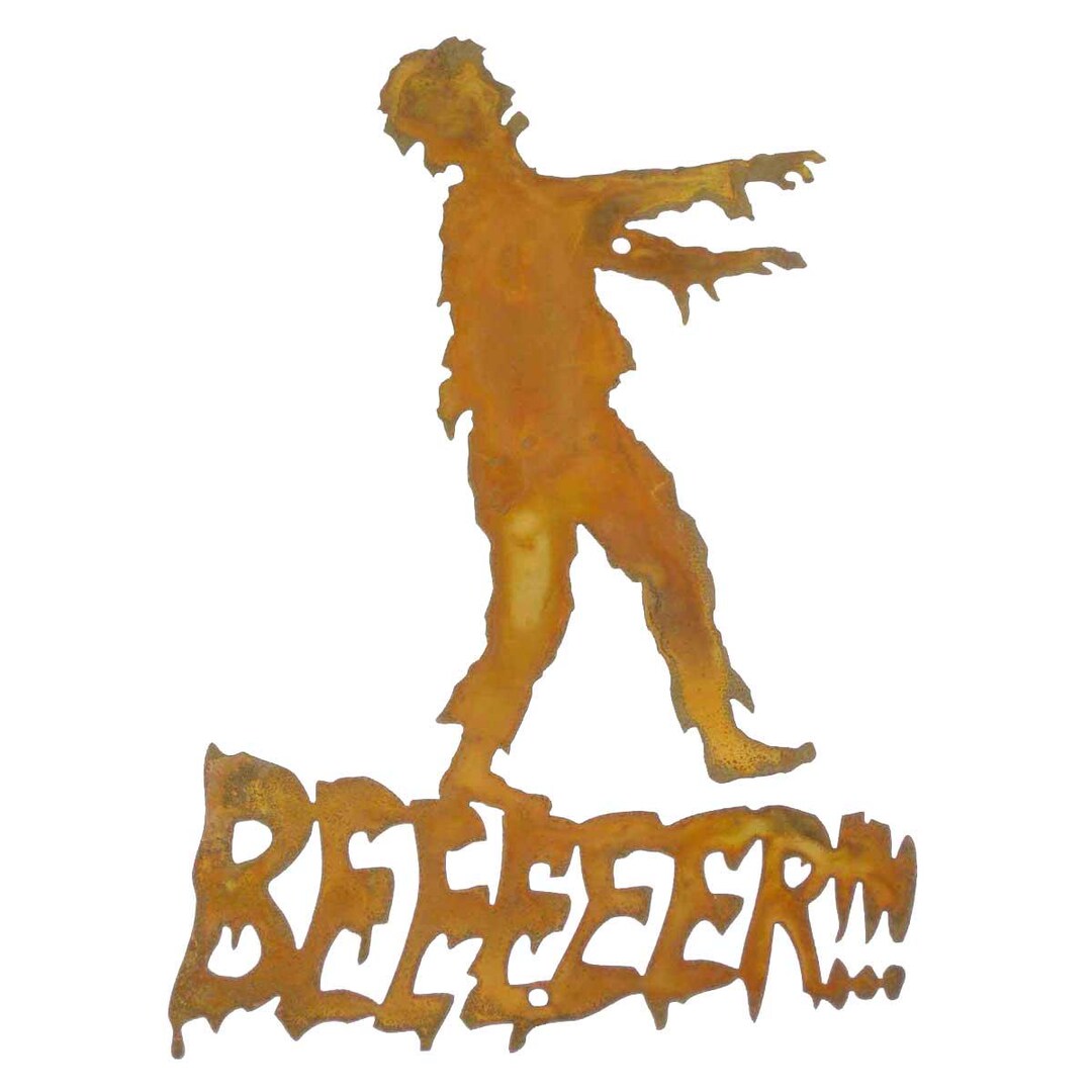 Beer Zombie Craving BEER Steel Wall Sign - Free Shipping in US - Etsy