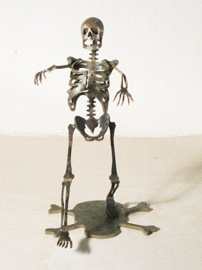 Zombie Skeleton Attack Metal Sculpture Free Shipping in US | Etsy